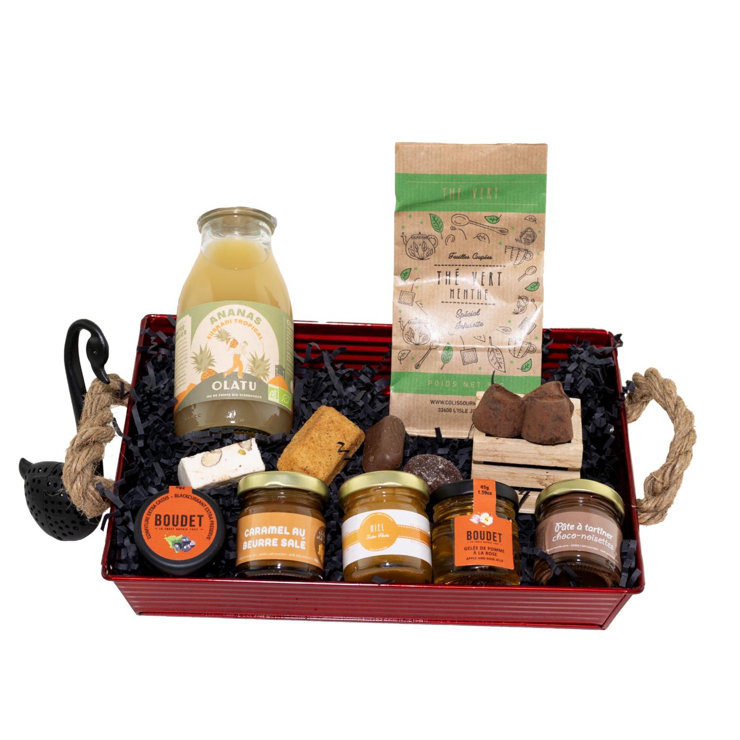 Panier Garni - Coffret Rose - CG1912| colisgourmands.com